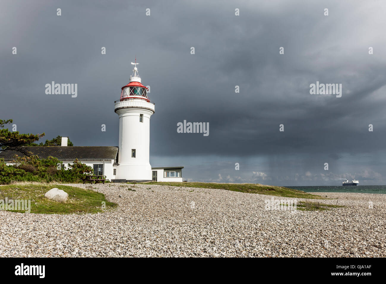 Slettehage lighthouse, Denmark Stock Photo - Alamy