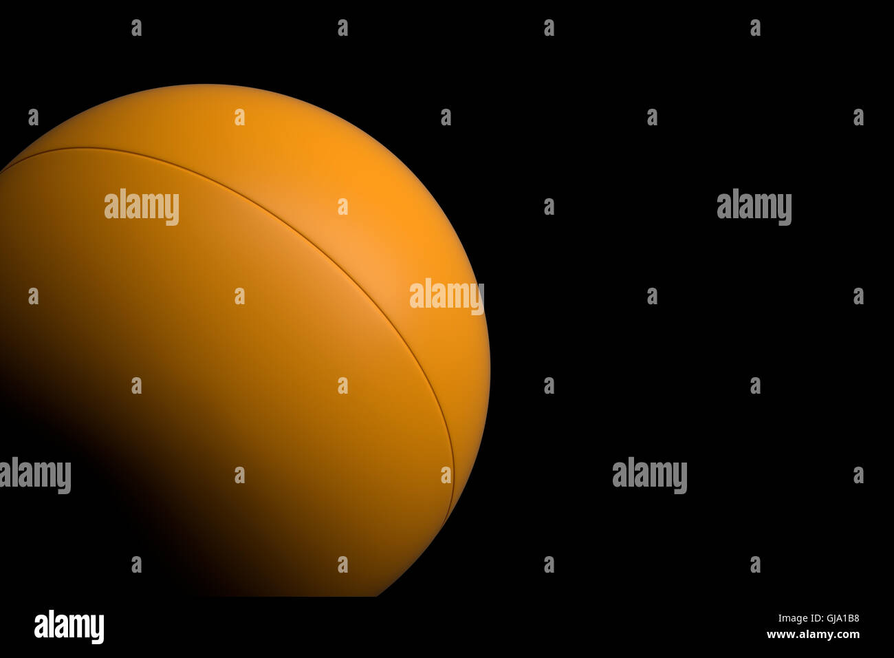 3D rendering of ping pong ball on black background Stock Photo - Alamy