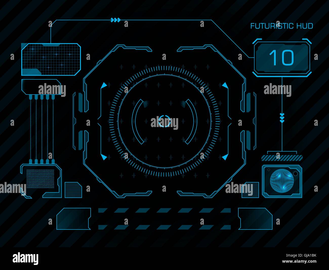 Futuristic user interface HUD Stock Vector Image & Art - Alamy