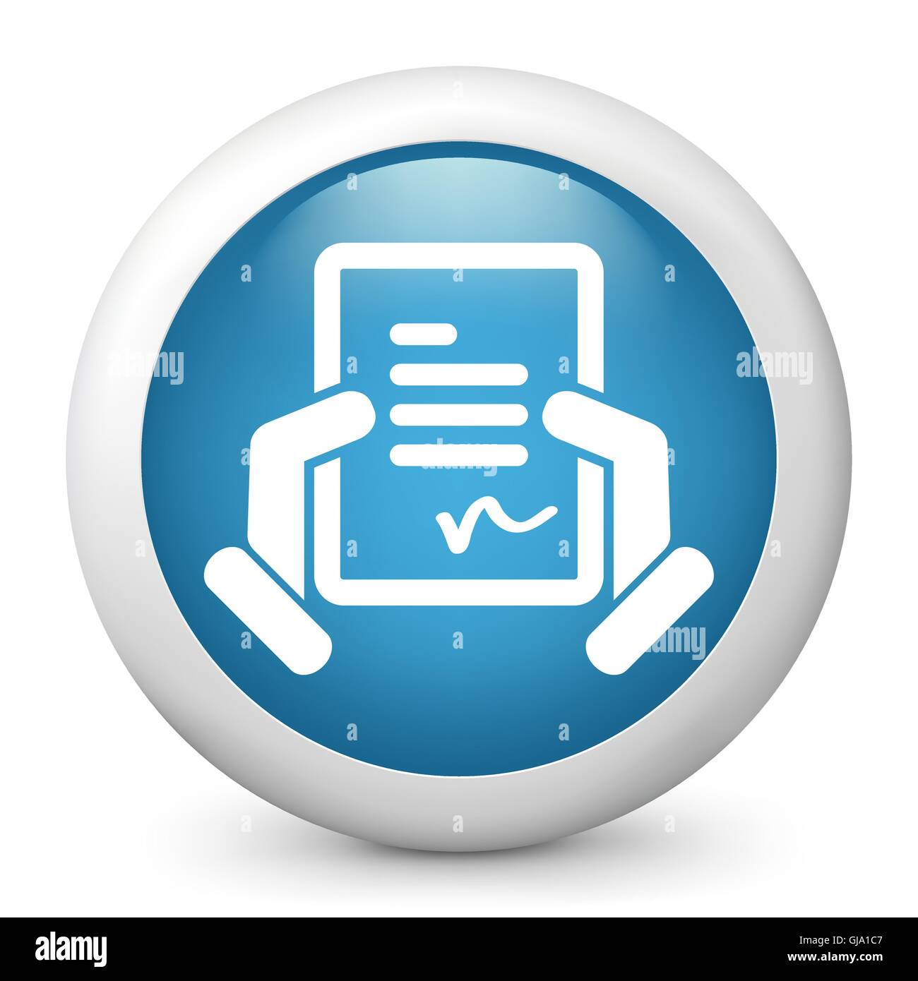 Document signature icon Stock Vector Image & Art - Alamy
