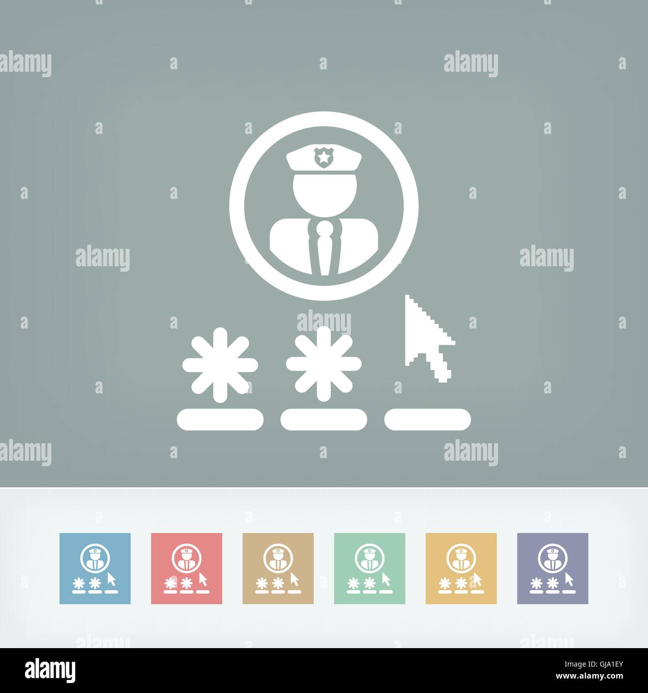 Password access concept icon Stock Vector Image & Art - Alamy