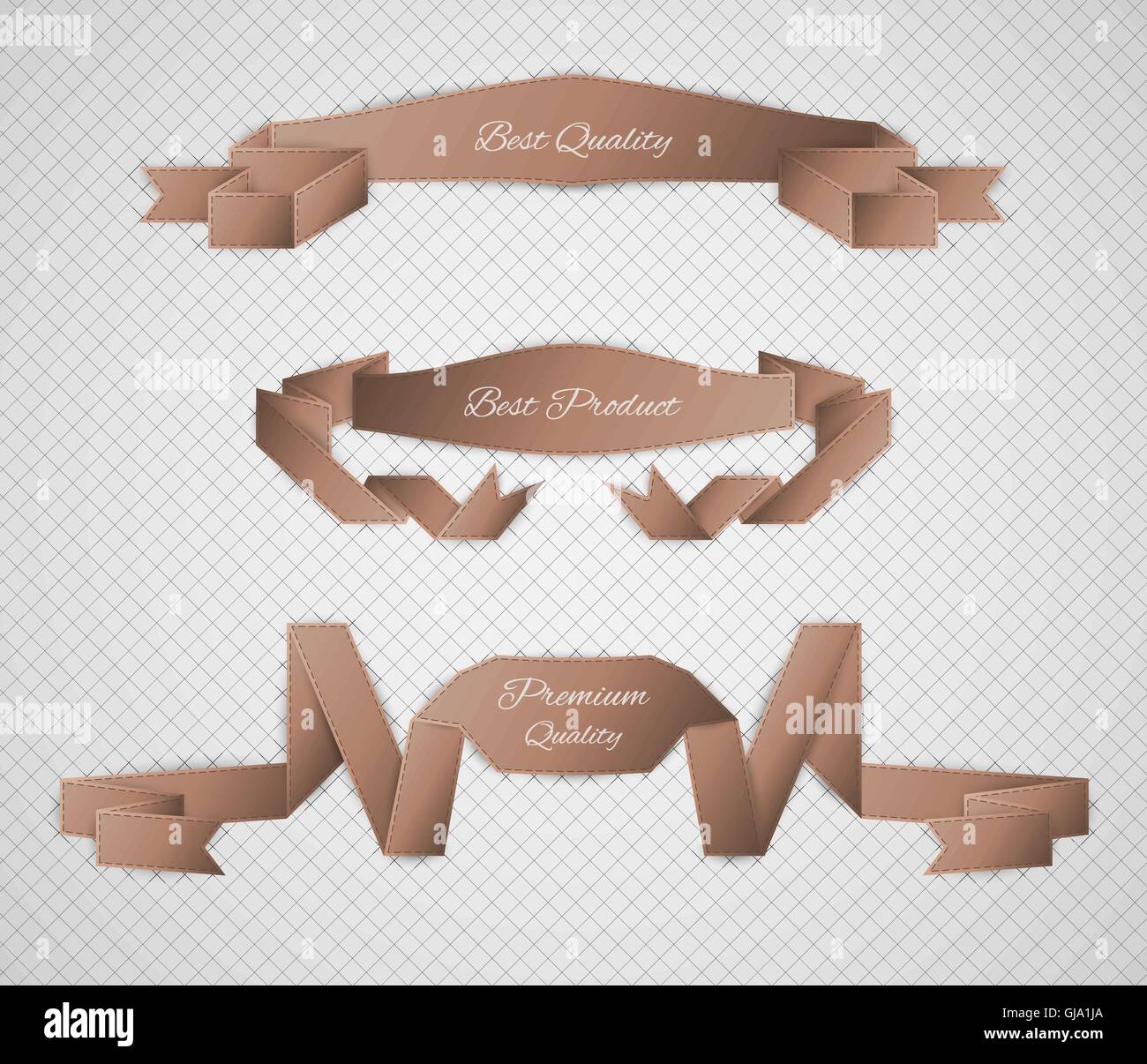 brown quality label Stock Vector Image & Art - Alamy