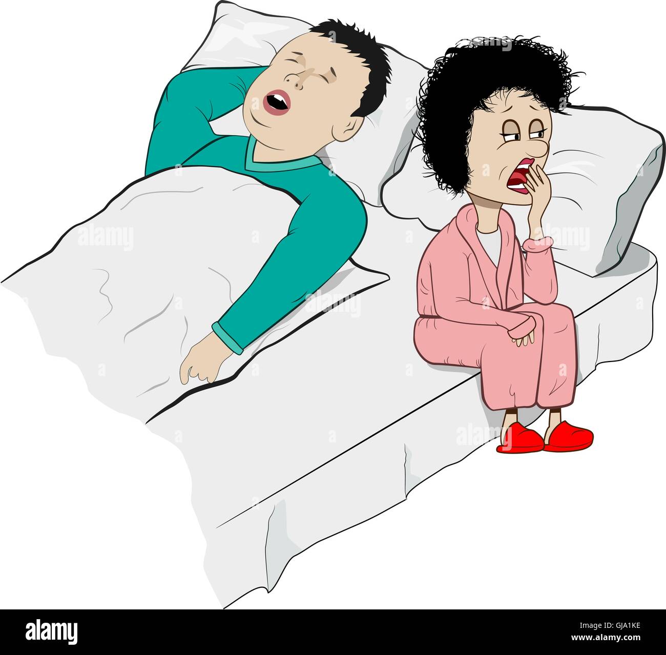 Snoring illustration hi-res stock photography and images - Alamy