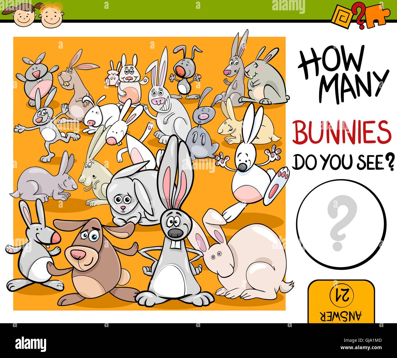 counting game cartoon illustration Stock Vector Image & Art - Alamy