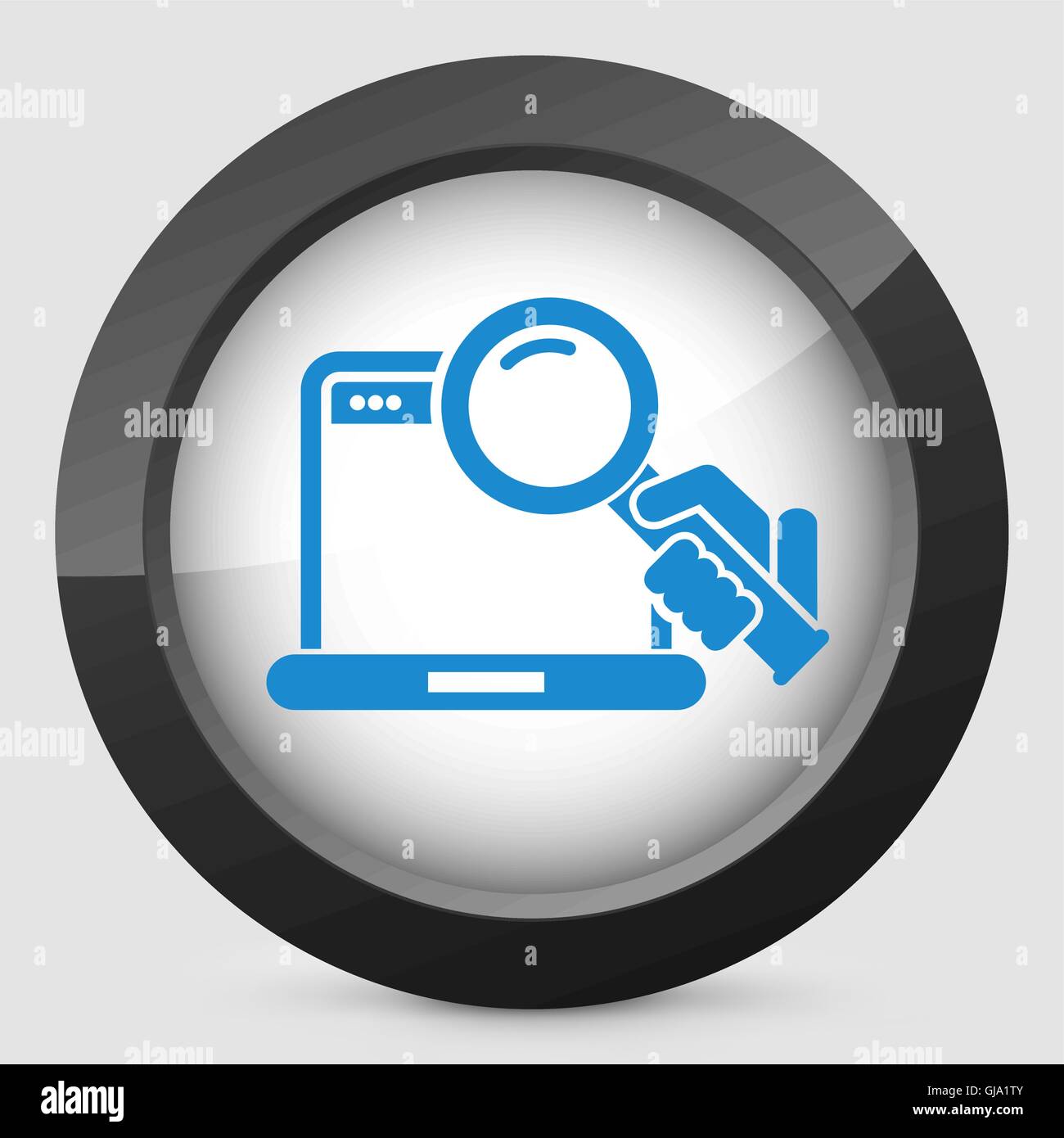 Pc search icon Stock Vector Image & Art - Alamy