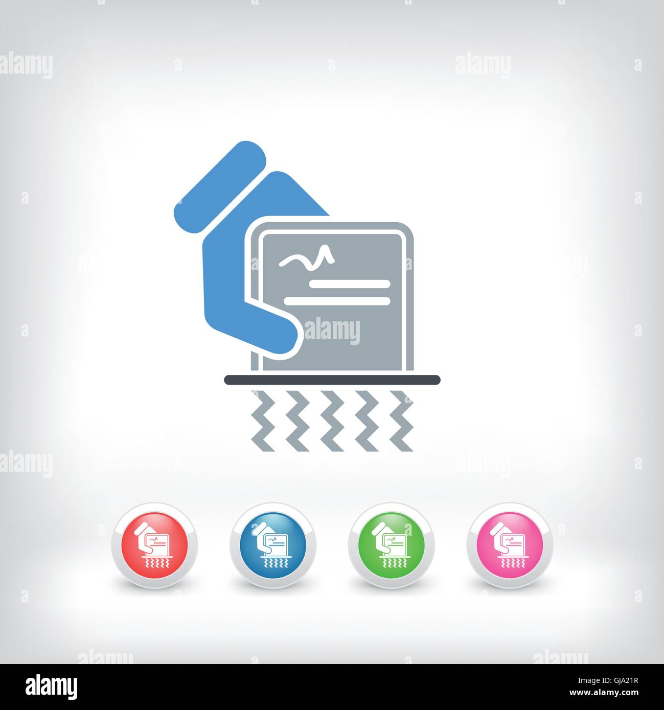 Official documents in hand Stock Vector Images - Alamy