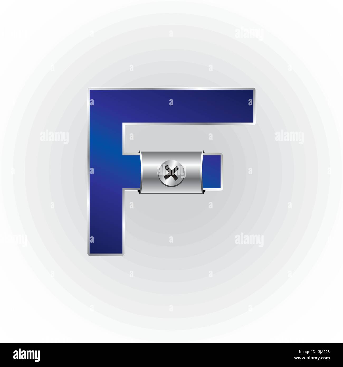 Blue metallic fonts Stock Vector Image & Art - Alamy