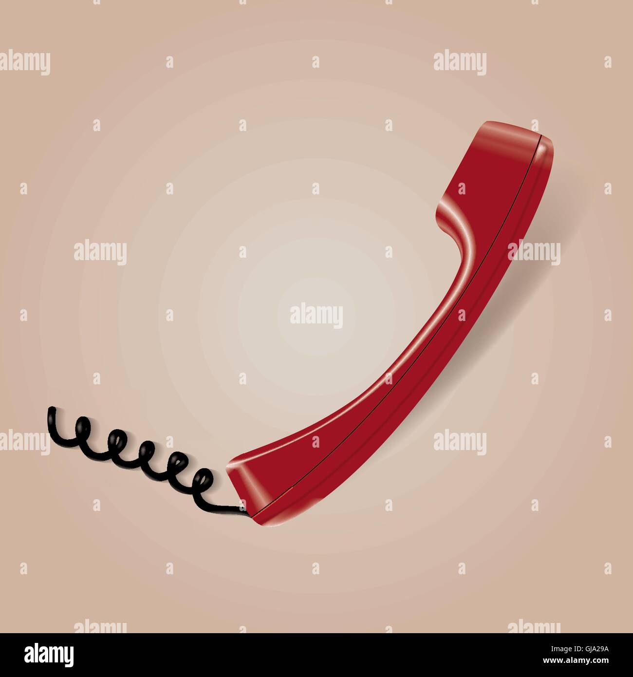 vector illustration of red phone icon Stock Vector Image & Art - Alamy