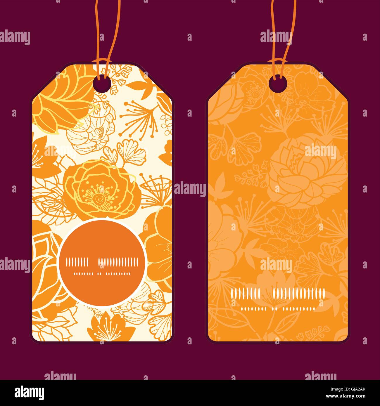 Round frame flowers hi-res stock photography and images - Alamy