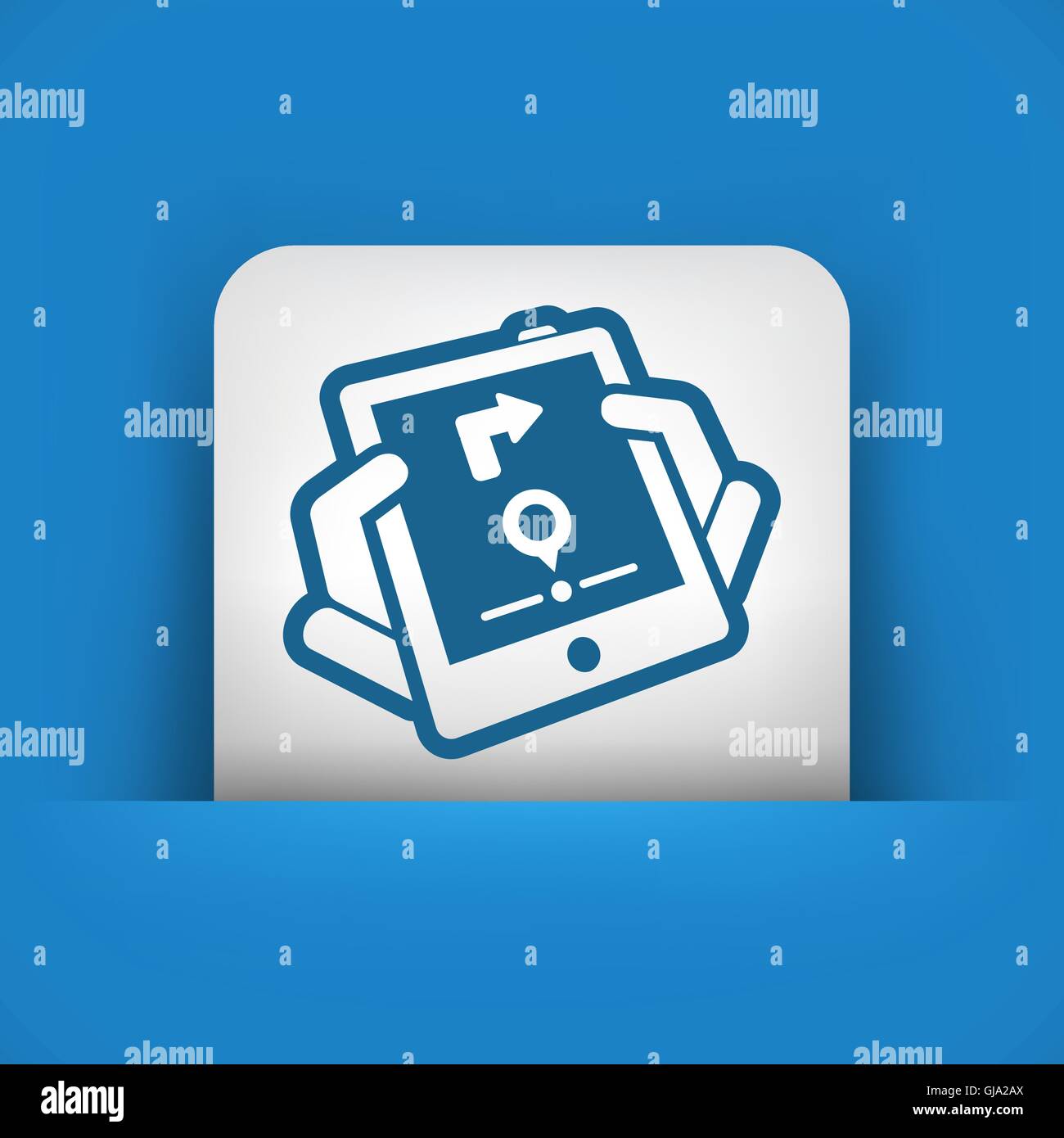 Mobile label simple icons Stock Vector Images - Alamy