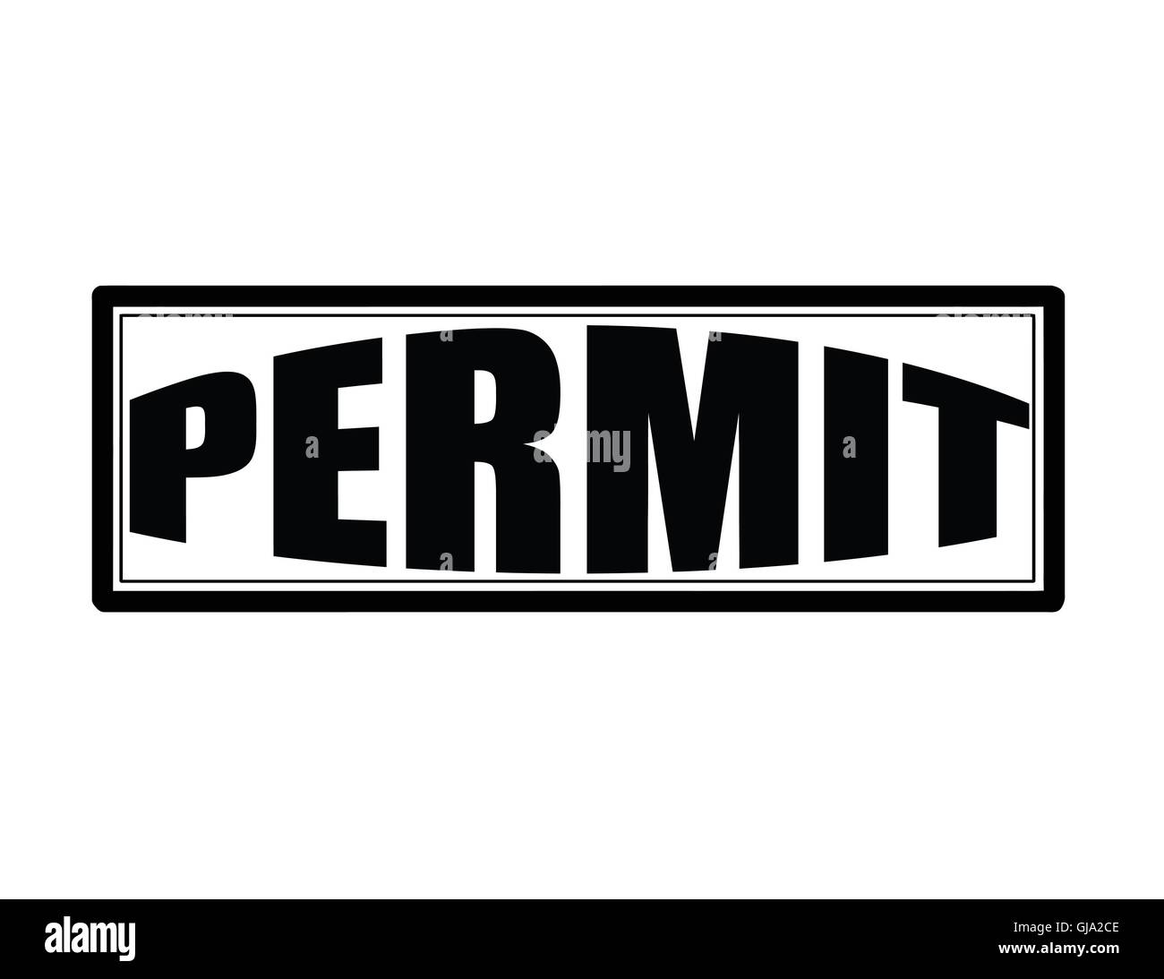 Permit word hi-res stock photography and images - Alamy