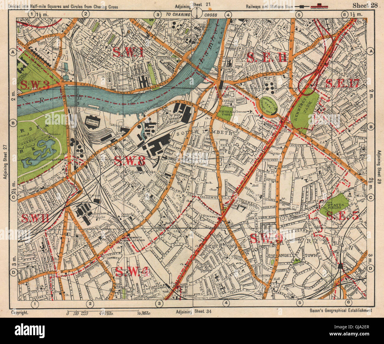 Brixton london map hi-res stock photography and images - Alamy