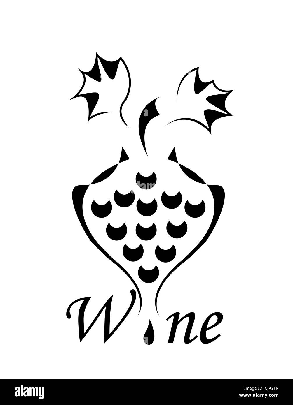 Vine symbol hi-res stock photography and images - Alamy