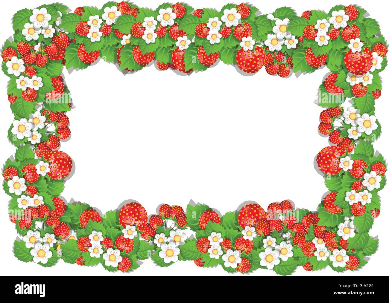 Frame of Strawberry Stock Vector Image & Art - Alamy