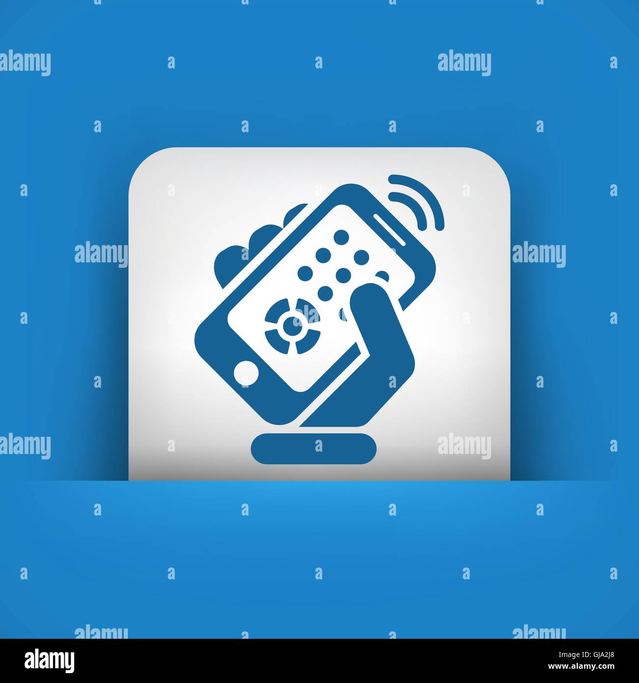 Smartphone remote control icon Stock Vector Image & Art - Alamy