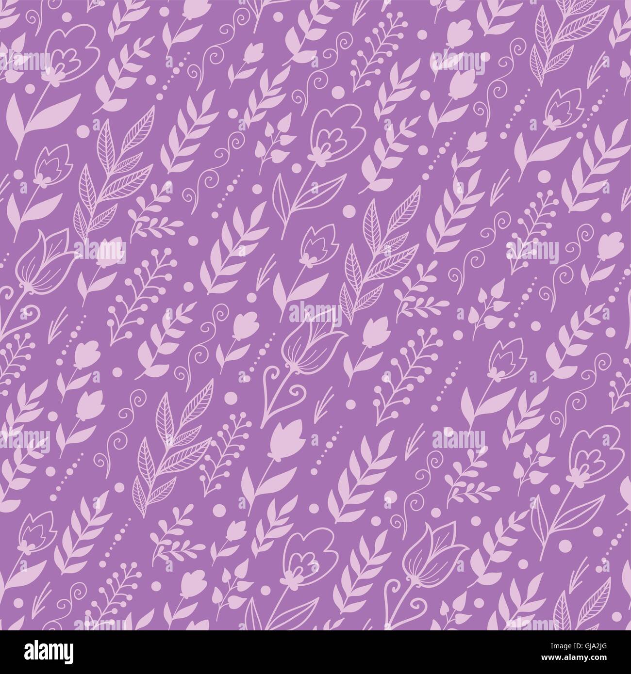 Plants In the Wind Seamless Pattern Background Stock Vector Image & Art ...