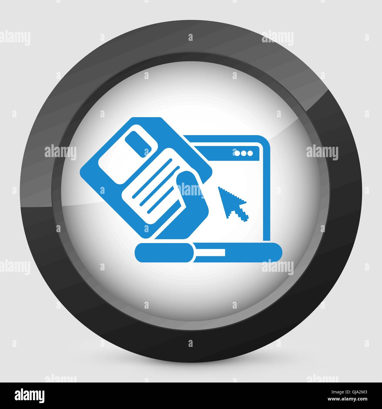 Saving data icon Stock Vector Image & Art - Alamy