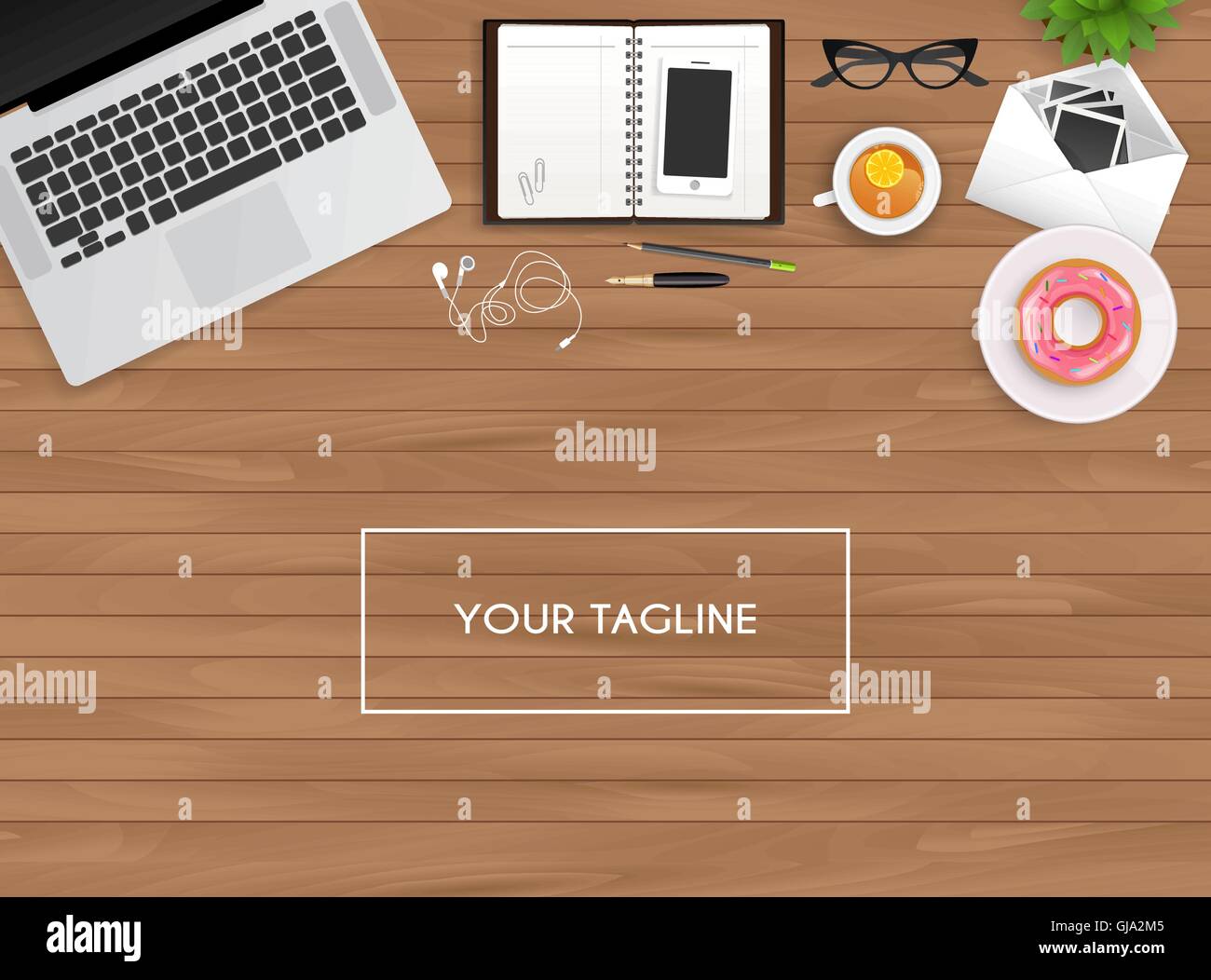 Note workplace Stock Vector Images - Alamy