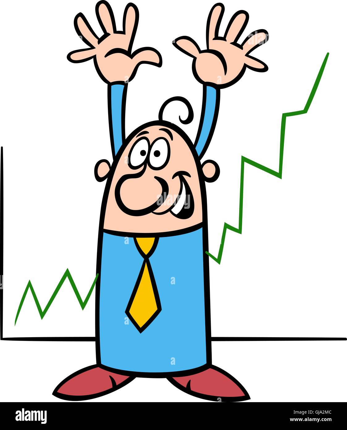 Economic growth cartoon illustration hi-res stock photography and ...