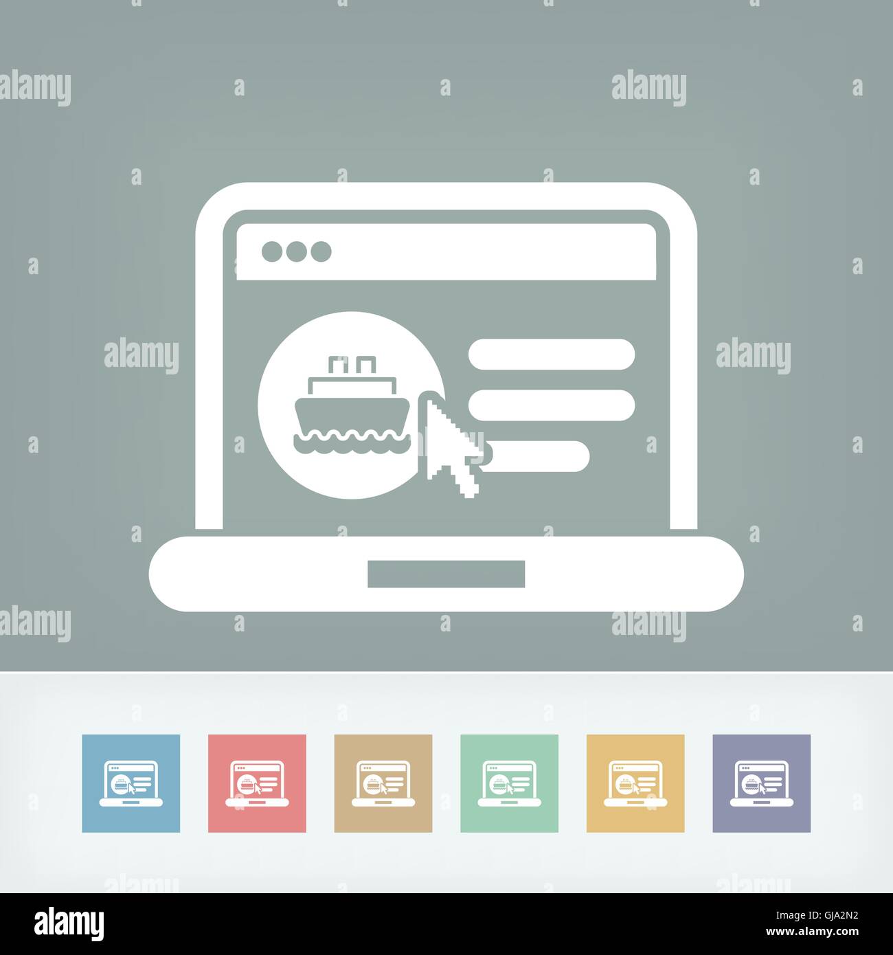 Web boat booking Stock Vector Image & Art - Alamy