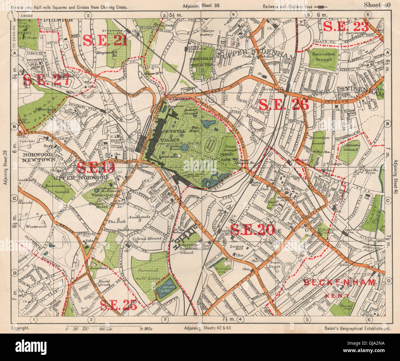 SE LONDON. Sydenham Upper Norwood Crystal Palace Sydenham Penge. BACON ...