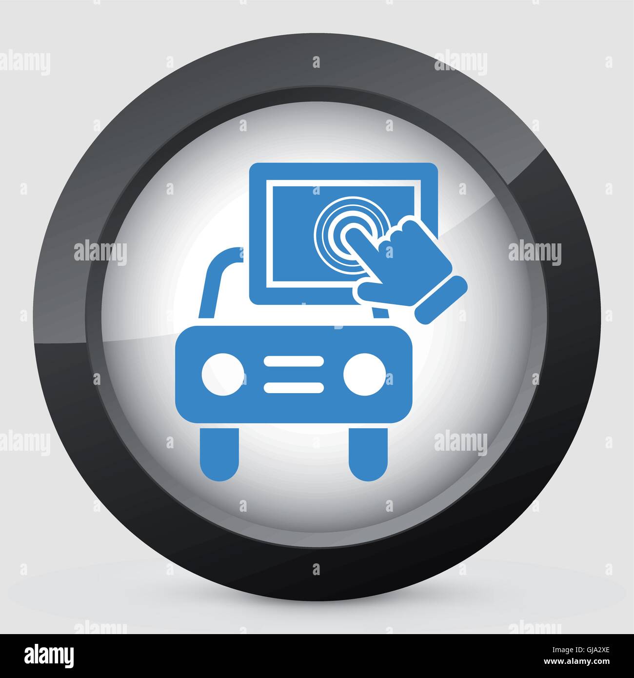 Touchscreen car device Stock Vector Image & Art - Alamy