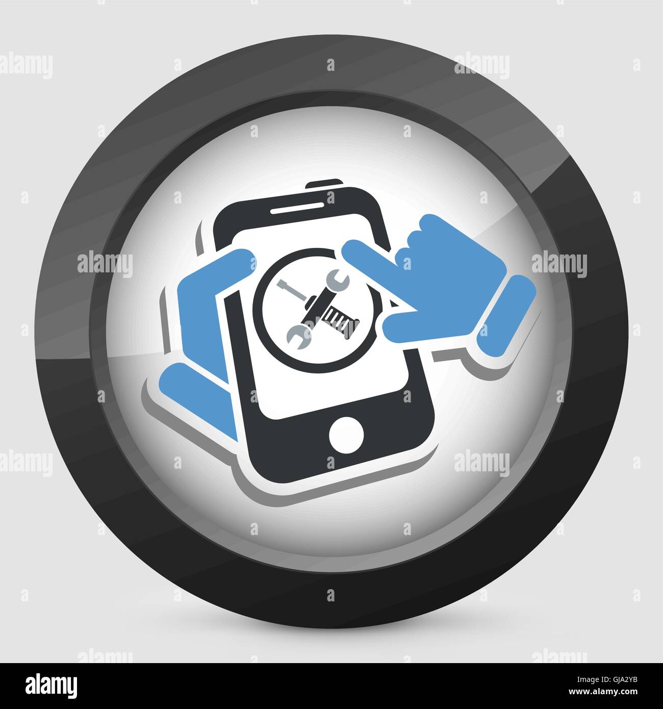 Smartphone setting icon Stock Vector Image & Art - Alamy