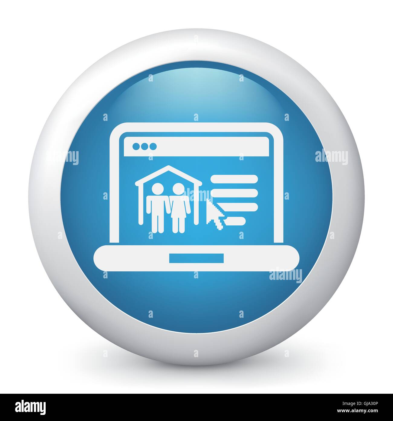 Real estate website icon Stock Vector Image & Art - Alamy