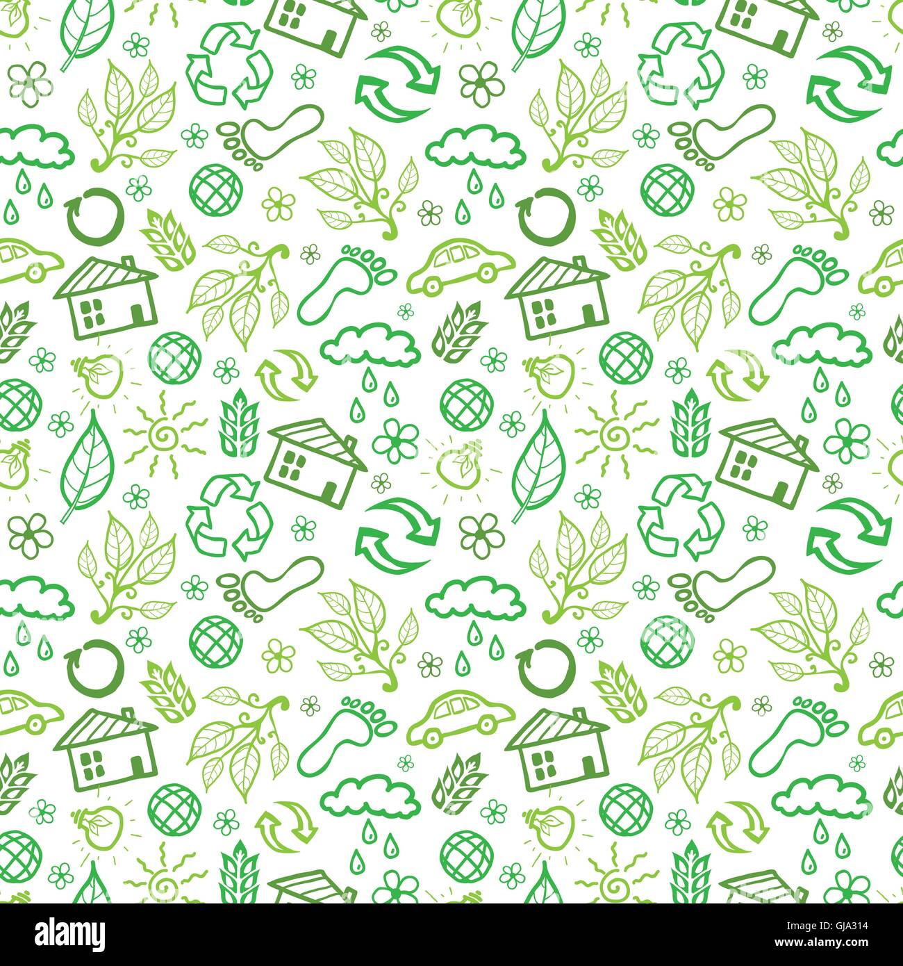 Ecology symbols seamless pattern background Stock Vector Image & Art ...