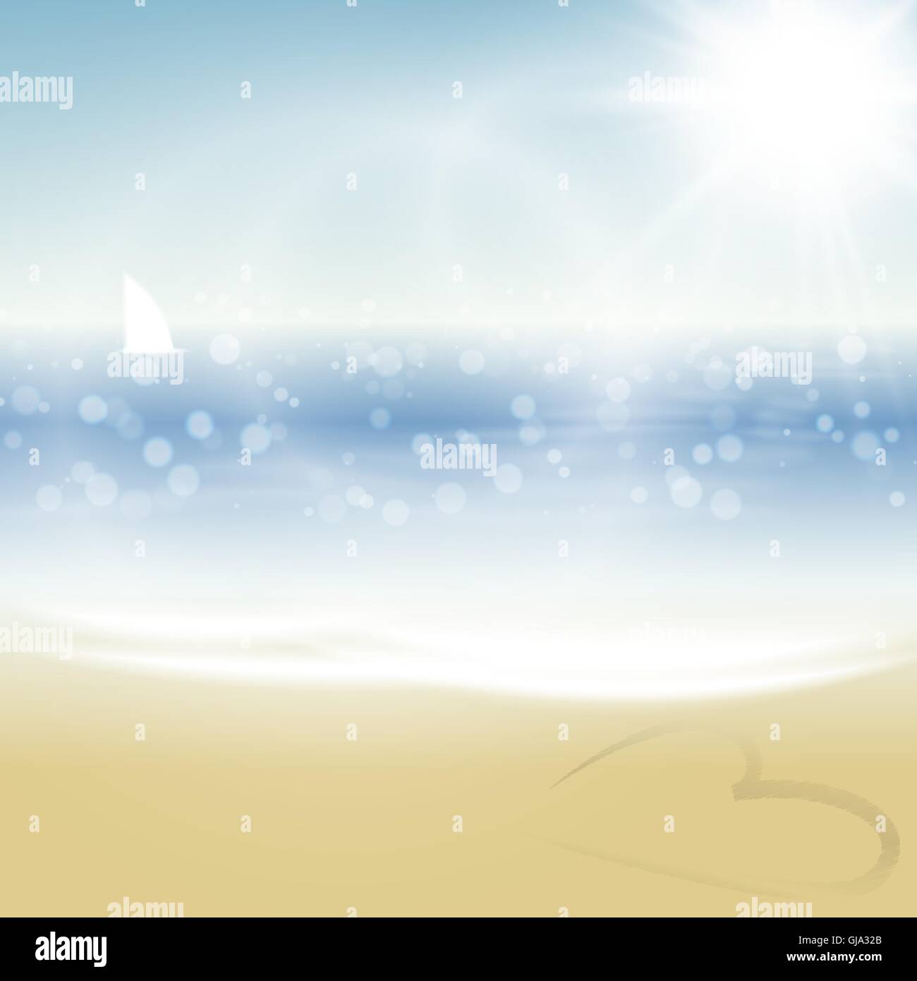 Shore tropical Stock Vector Images - Alamy