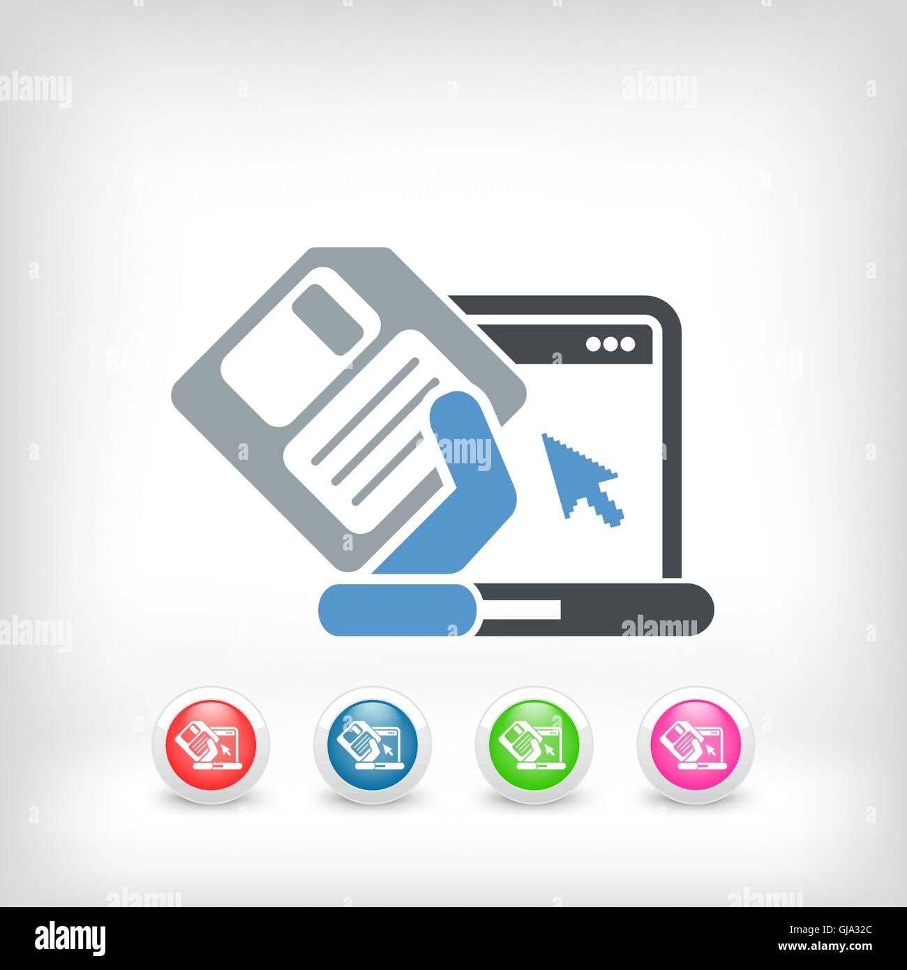 Saving data icon Stock Vector Image & Art - Alamy