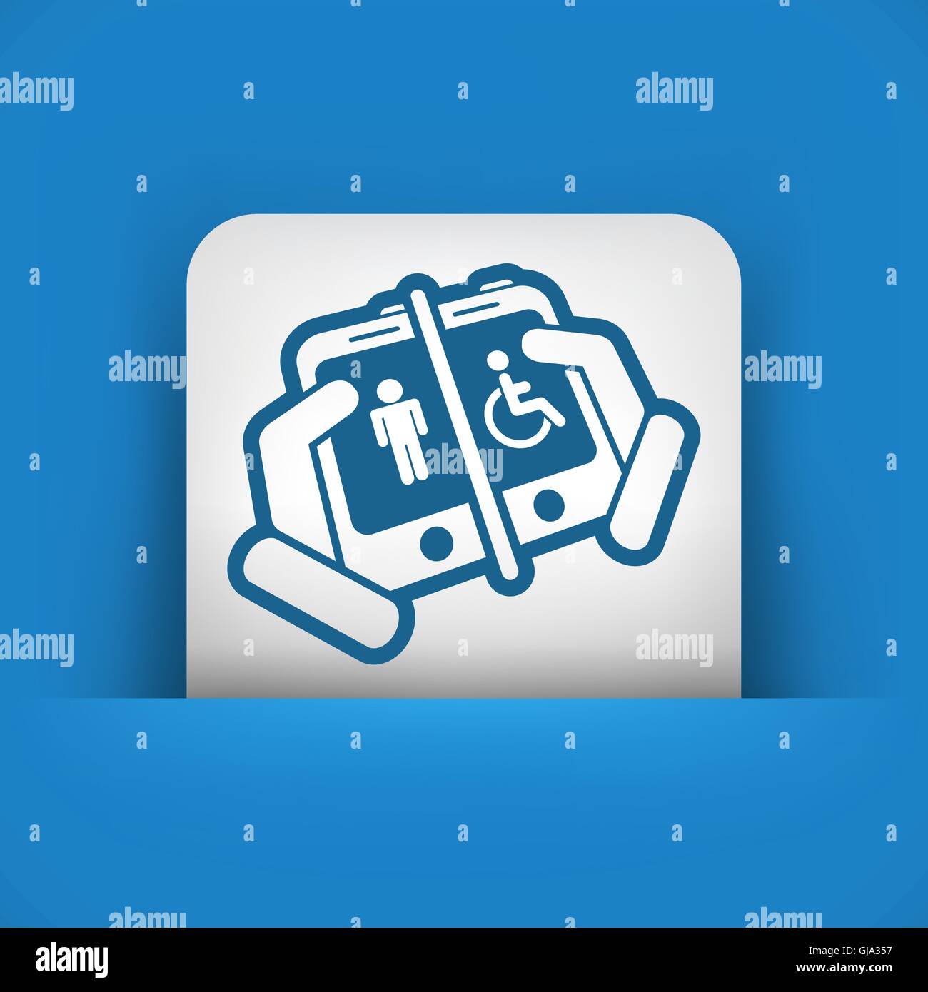 Disabled device communication Stock Vector Images - Alamy
