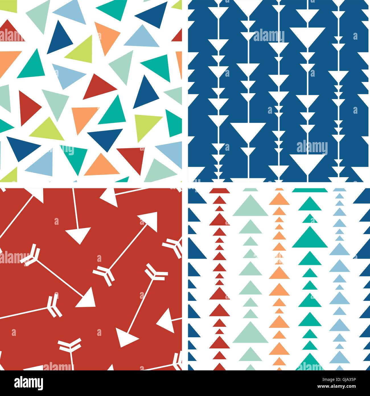 Matching pattern template Stock Vector Images - Alamy