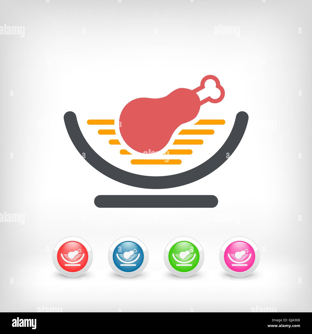 Meat recipe concept icon Stock Vector Image & Art - Alamy