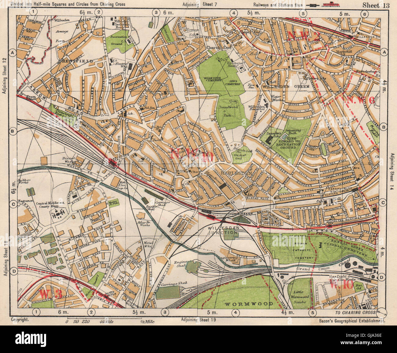 Nw London Map High Resolution Stock Photography and Images - Alamy