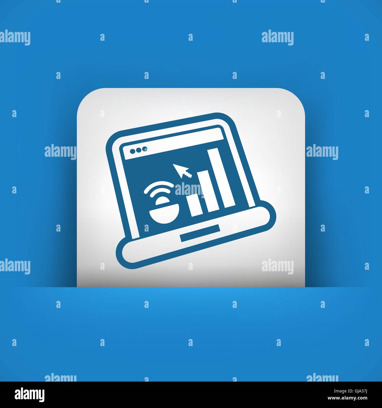 Wireless signal level icon Stock Vector Images - Alamy