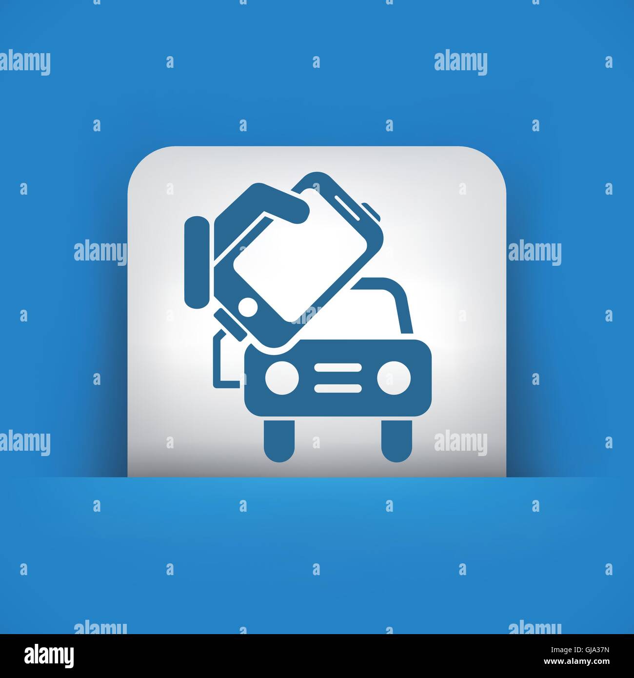 Connection of smartphone to car Stock Vector Image & Art - Alamy