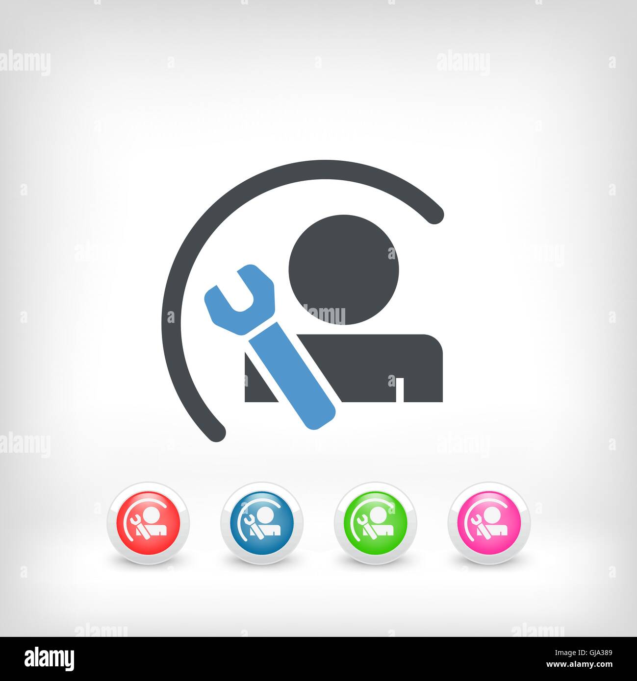 Mechanic symbol icon Stock Vector Images - Alamy