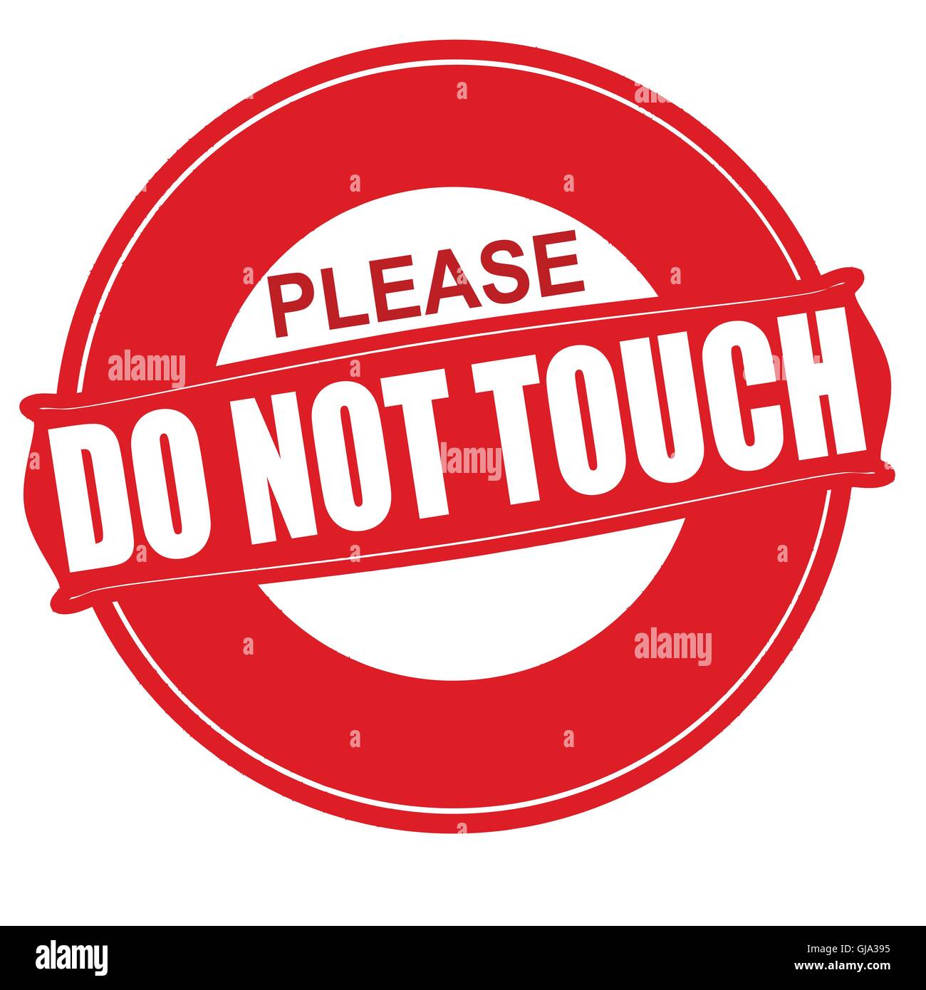 Do not touch Stock Vector Image & Art - Alamy