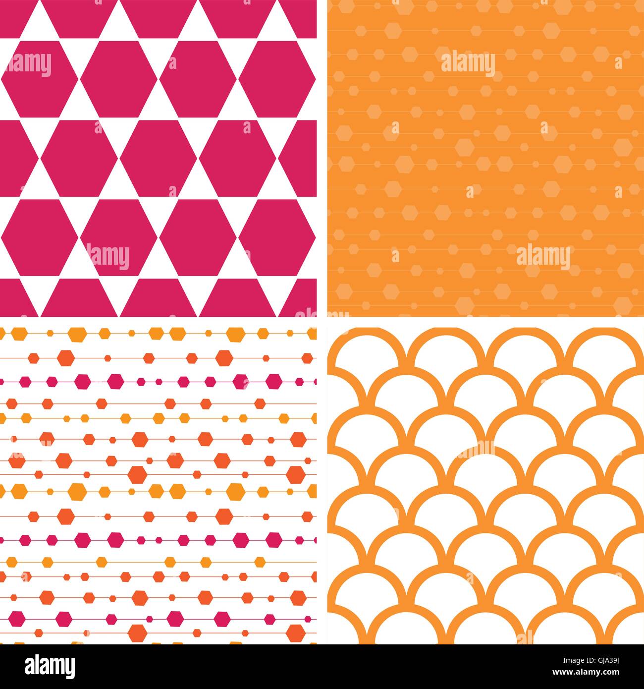 Vector abstract colorful stripes and shapes set of four marching ...