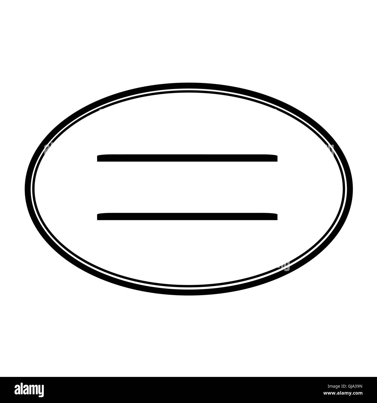 Oval stamp with lines Stock Vector Image & Art - Alamy