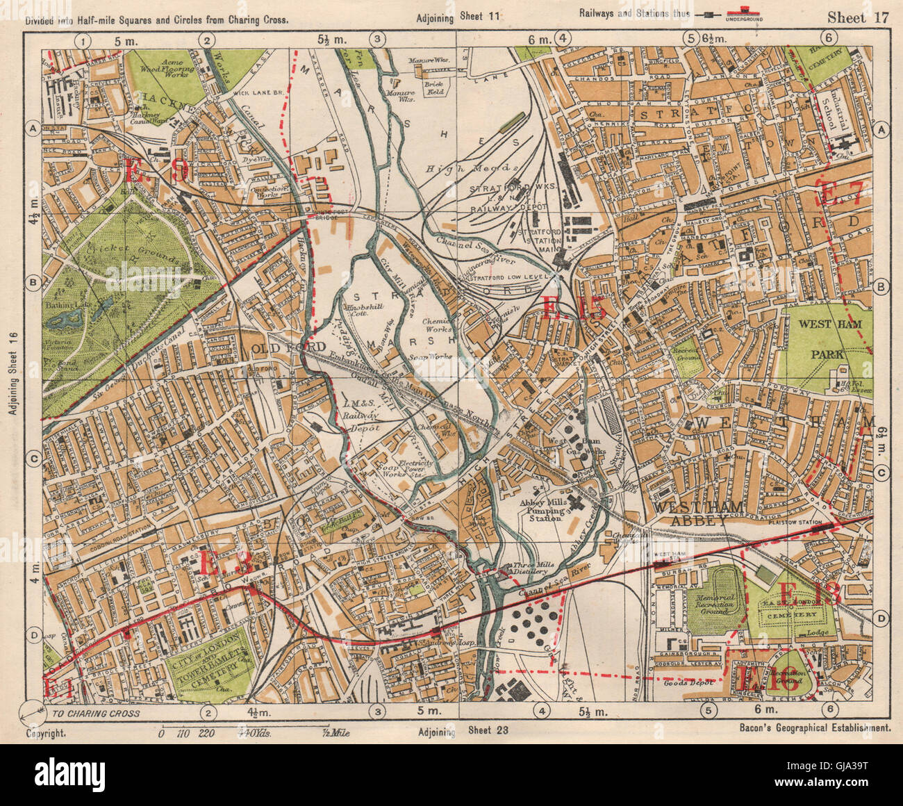 Stratford london map hi-res stock photography and images - Alamy