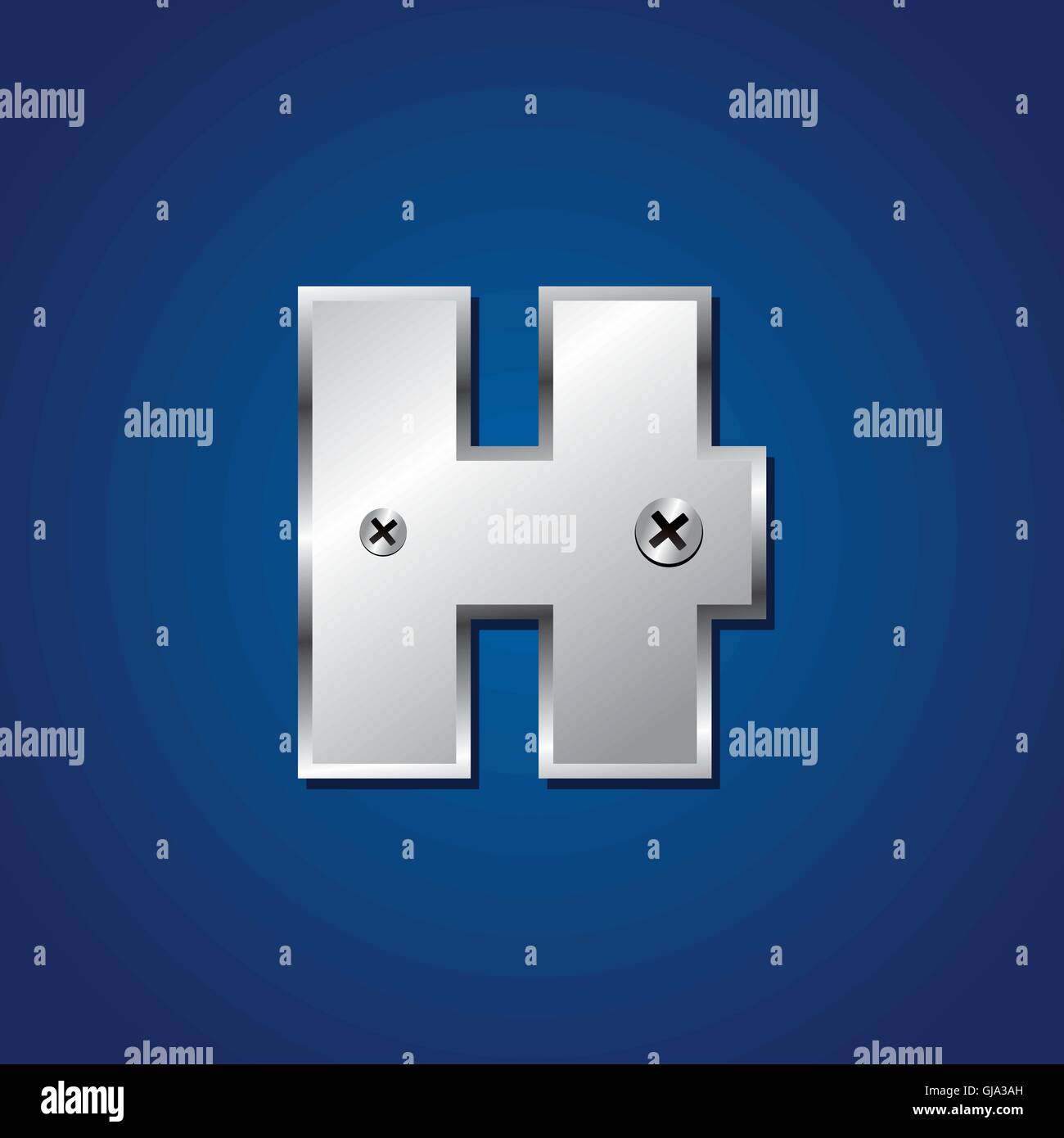 Steel fonts Stock Vector Images - Alamy