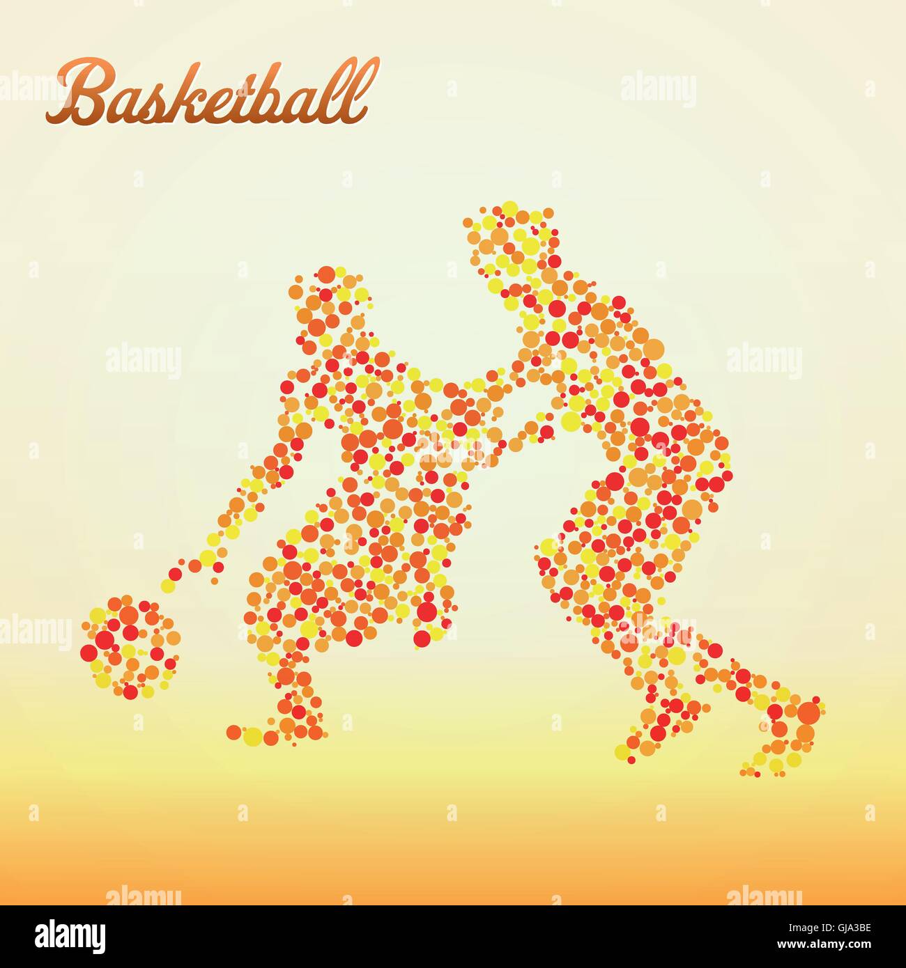Abstract basketball player dribbling ball hi-res stock photography and ...