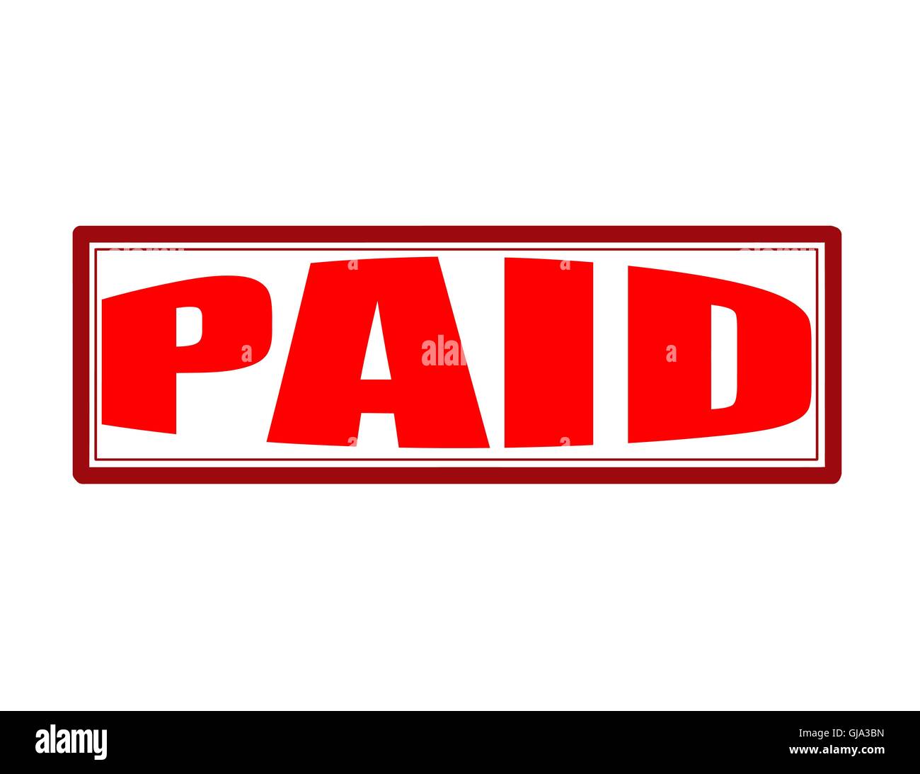 Stamp with word paid inside Stock Vector Images - Alamy
