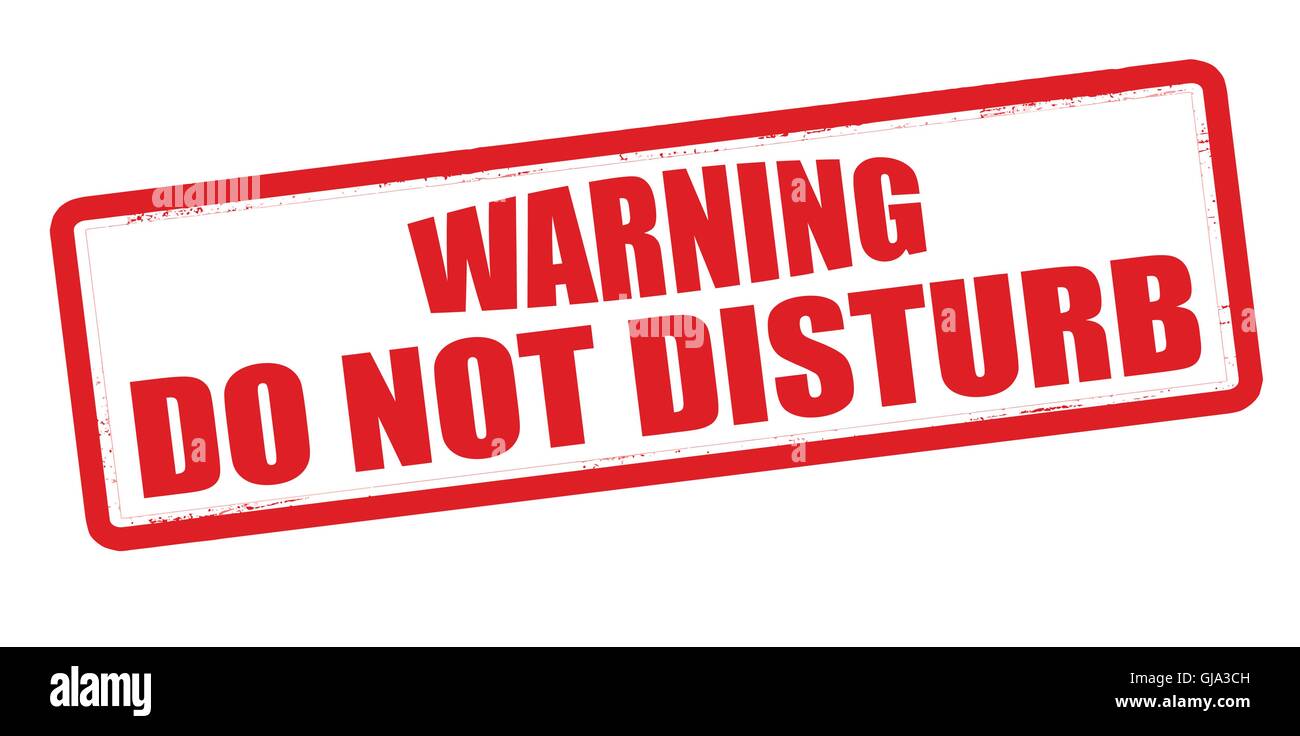 Do not disturb Stock Vector Image & Art - Alamy