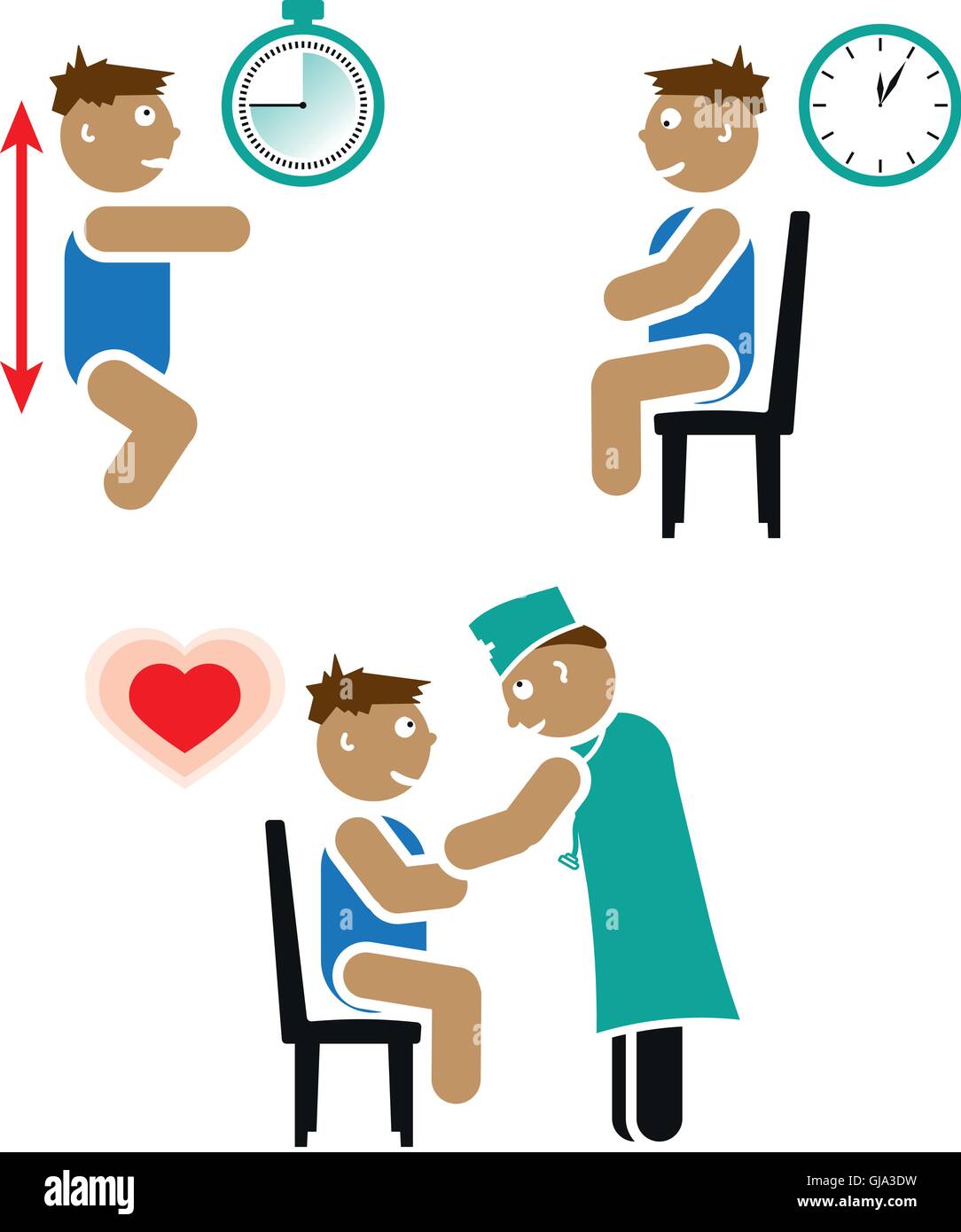 Children cardiovascular test Stock Vector Image & Art - Alamy