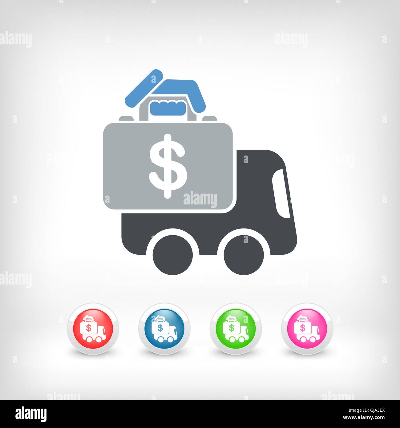 Money van transfer Stock Vector Image & Art - Alamy