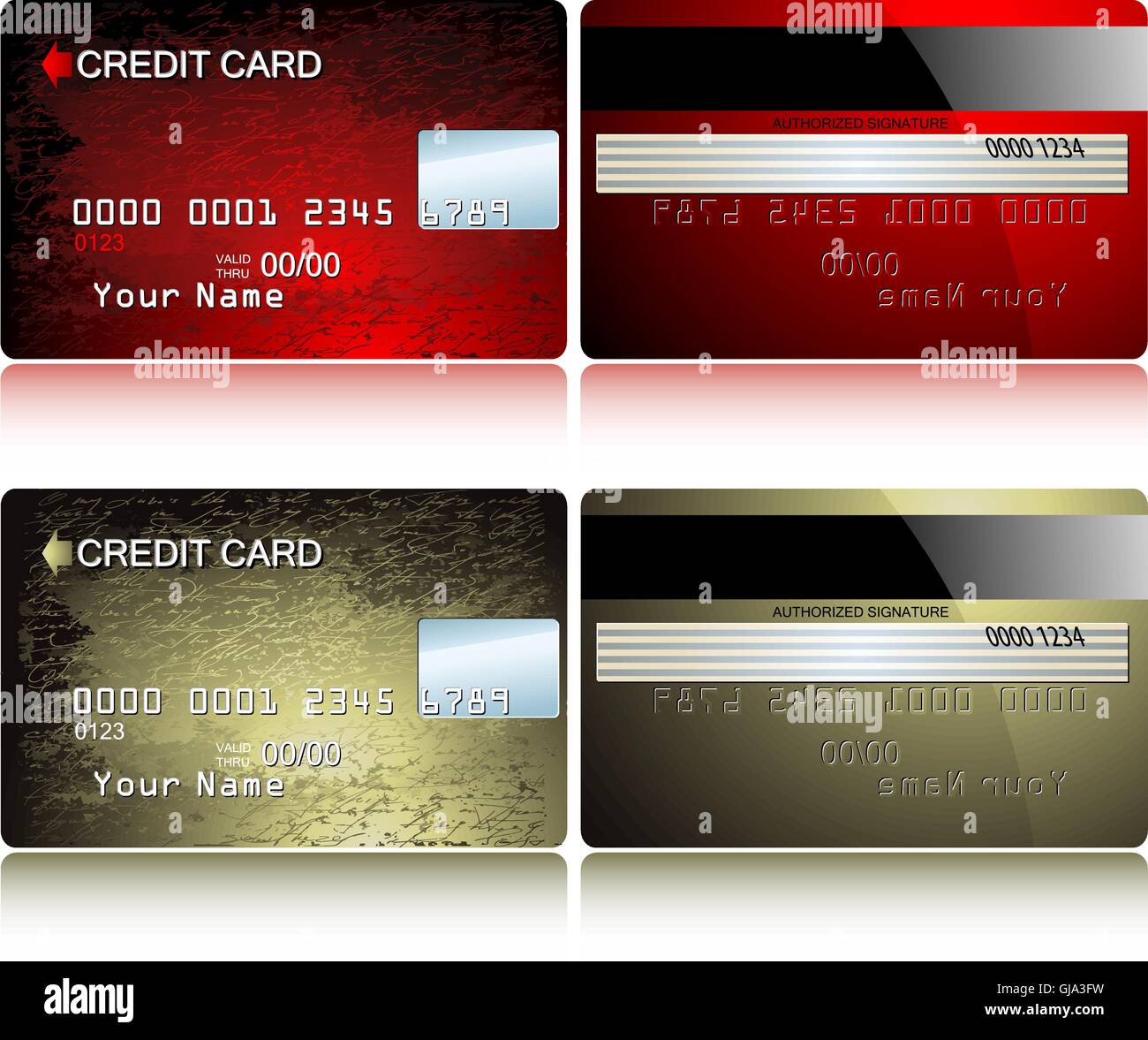 Visa debit card Stock Vector Images - Alamy