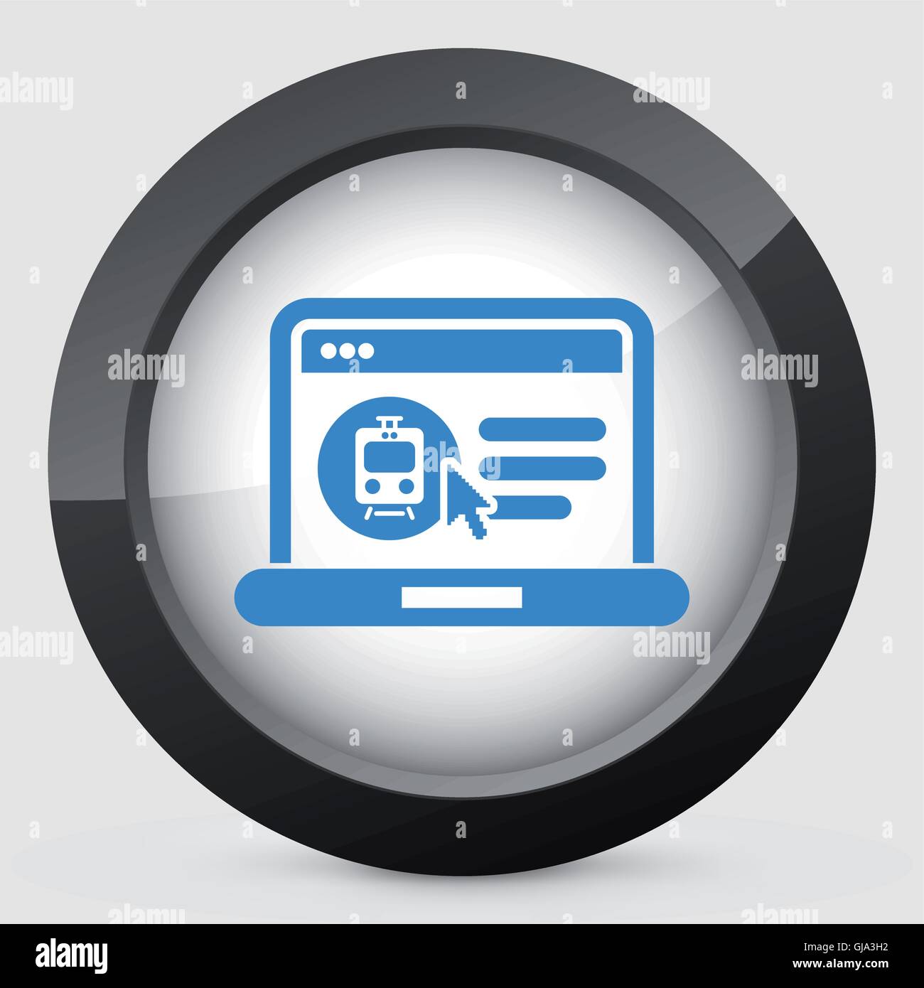 Booking train online Stock Vector Images - Alamy